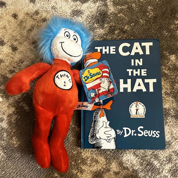 Dr. Seuss | Toys | Dr Seuss Cat In The Hat And Plush Thing New | Poshmark